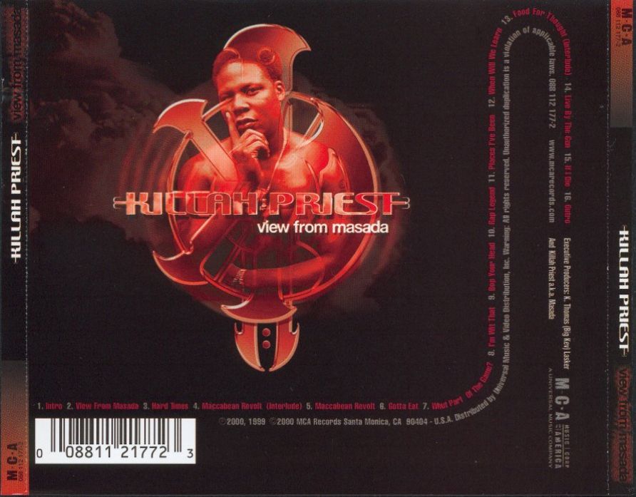Killah Priest View From Masada : Back | CD Covers | Cover Century ...